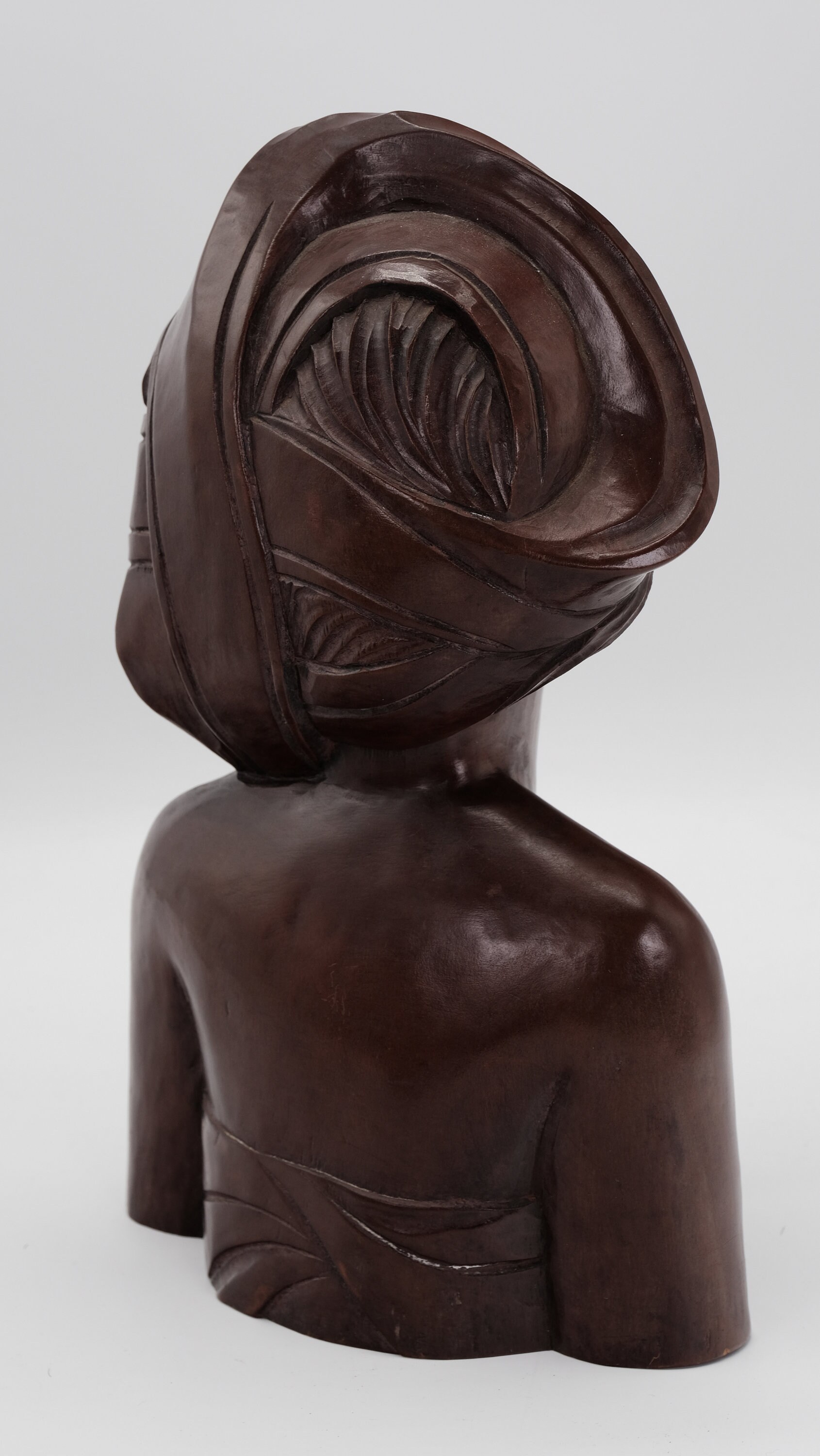 Balinese Princess Artisan Hand Carved Wood Sculpture Antique Early to ...