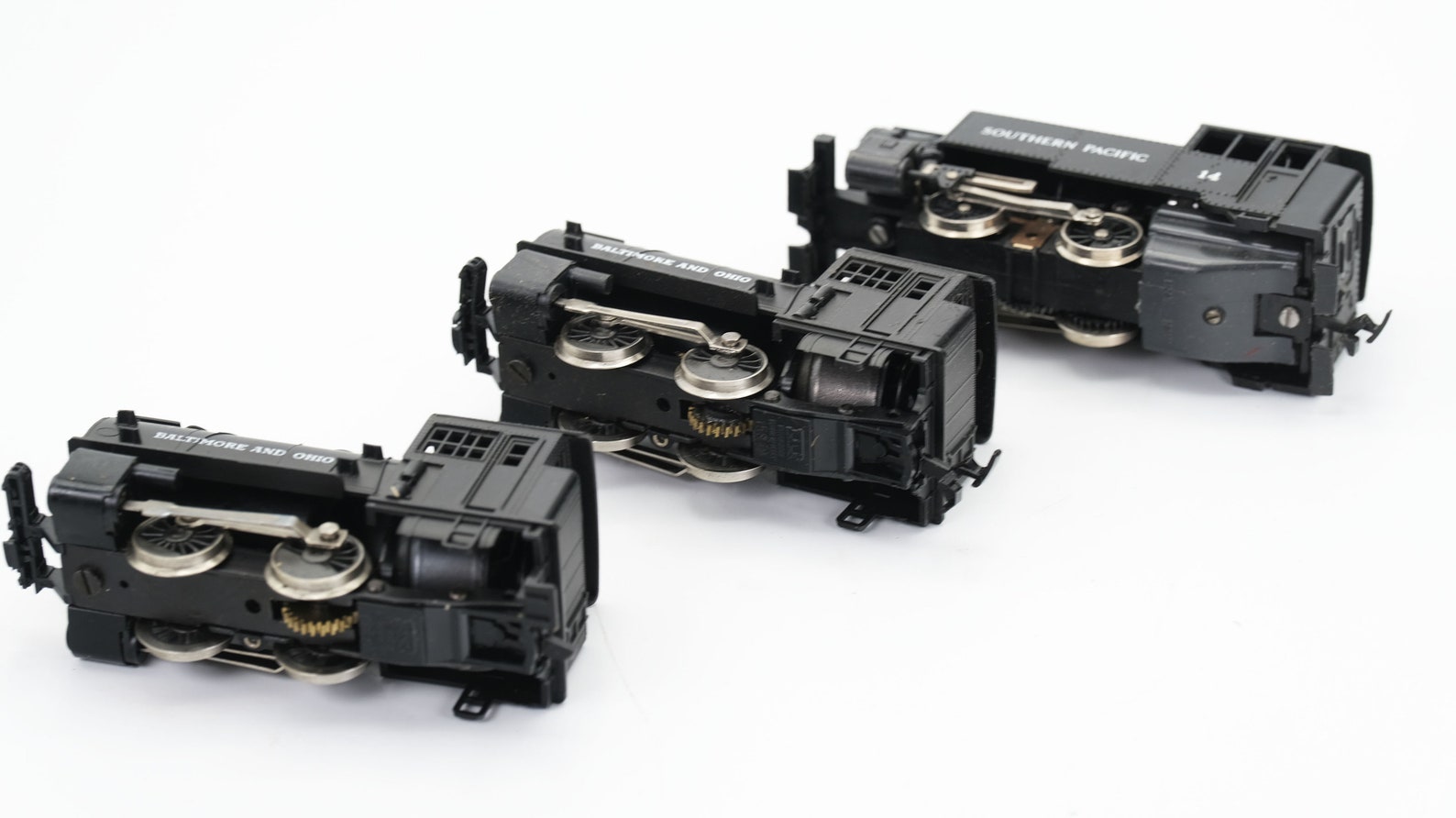 2 HO Scale AHM Rivarossi Baltimore & Ohio 0-4-0 Dockside Switcher Cars ...