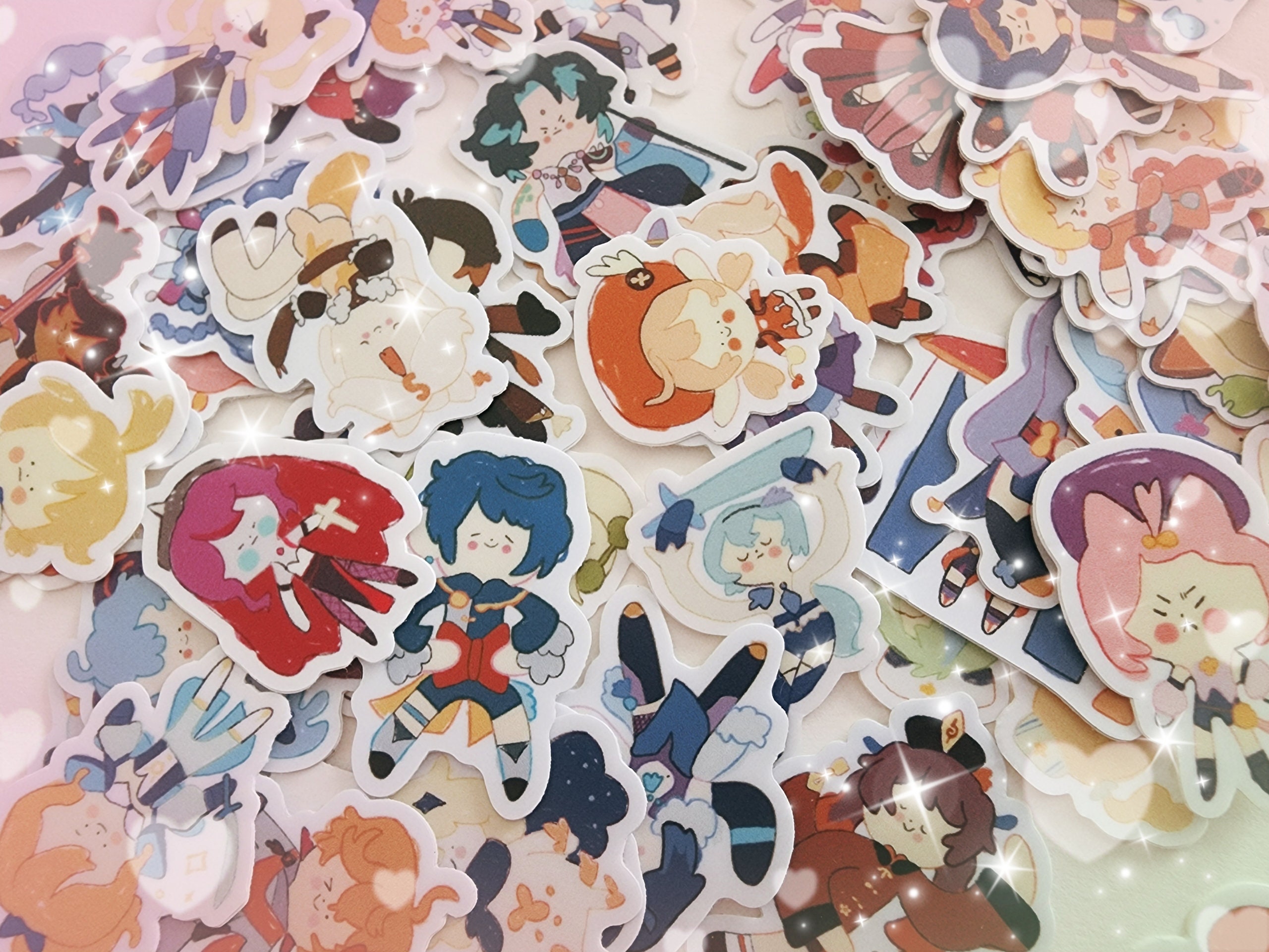 Genshin Impact Mini Vinyl Sticker Gacha All Regions - Etsy Canada