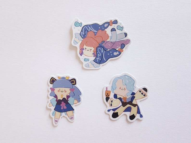 Genshin Impact Mini Vinyl Stickers Inazuma Characters - Etsy