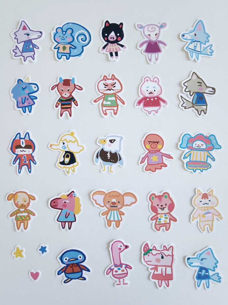 AC Doodle Stickers - Etsy