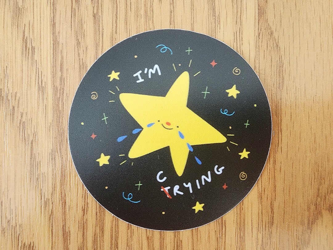 REALLY* BIG STICKER | 2.5 Inch Circle Sticker | Waterproof Matte Vinyl ...