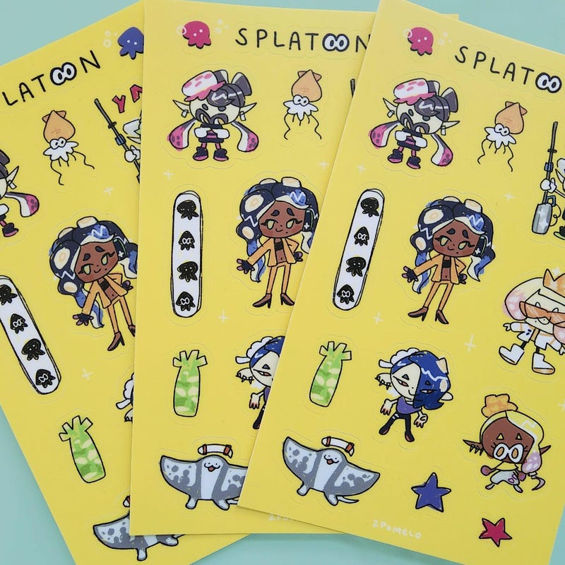 Splatoon Stickers - Etsy