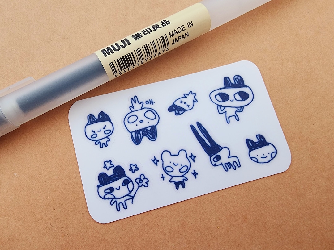 Mini Digital Eggbuddy Filler Stickers | Waterproof Matte or Holographic ...