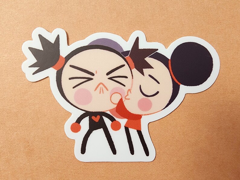 Pucca and Garu Vinyl Sticker | Etsy