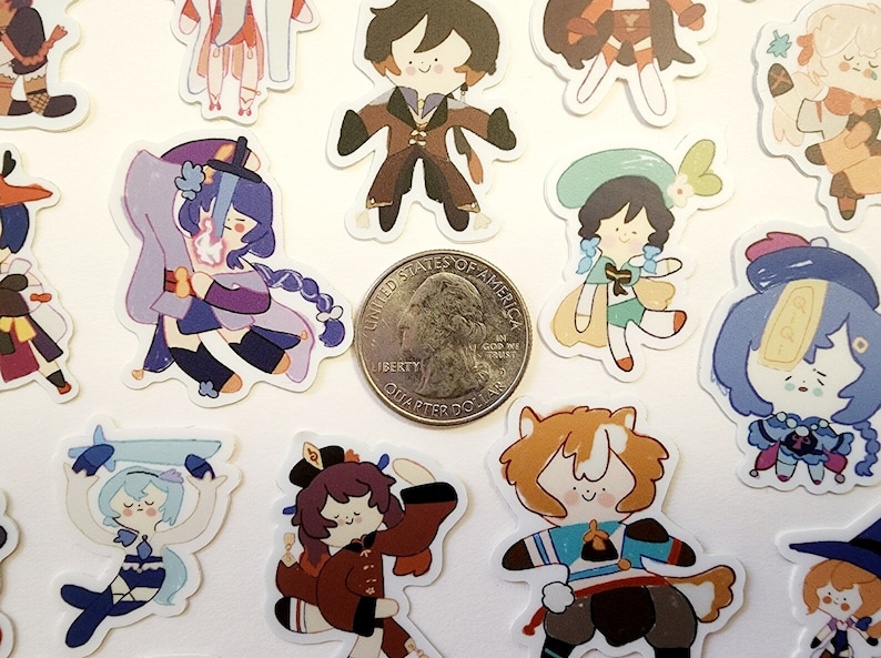 Genshin Impact Mini Vinyl Stickers Sumeru Characters - Etsy