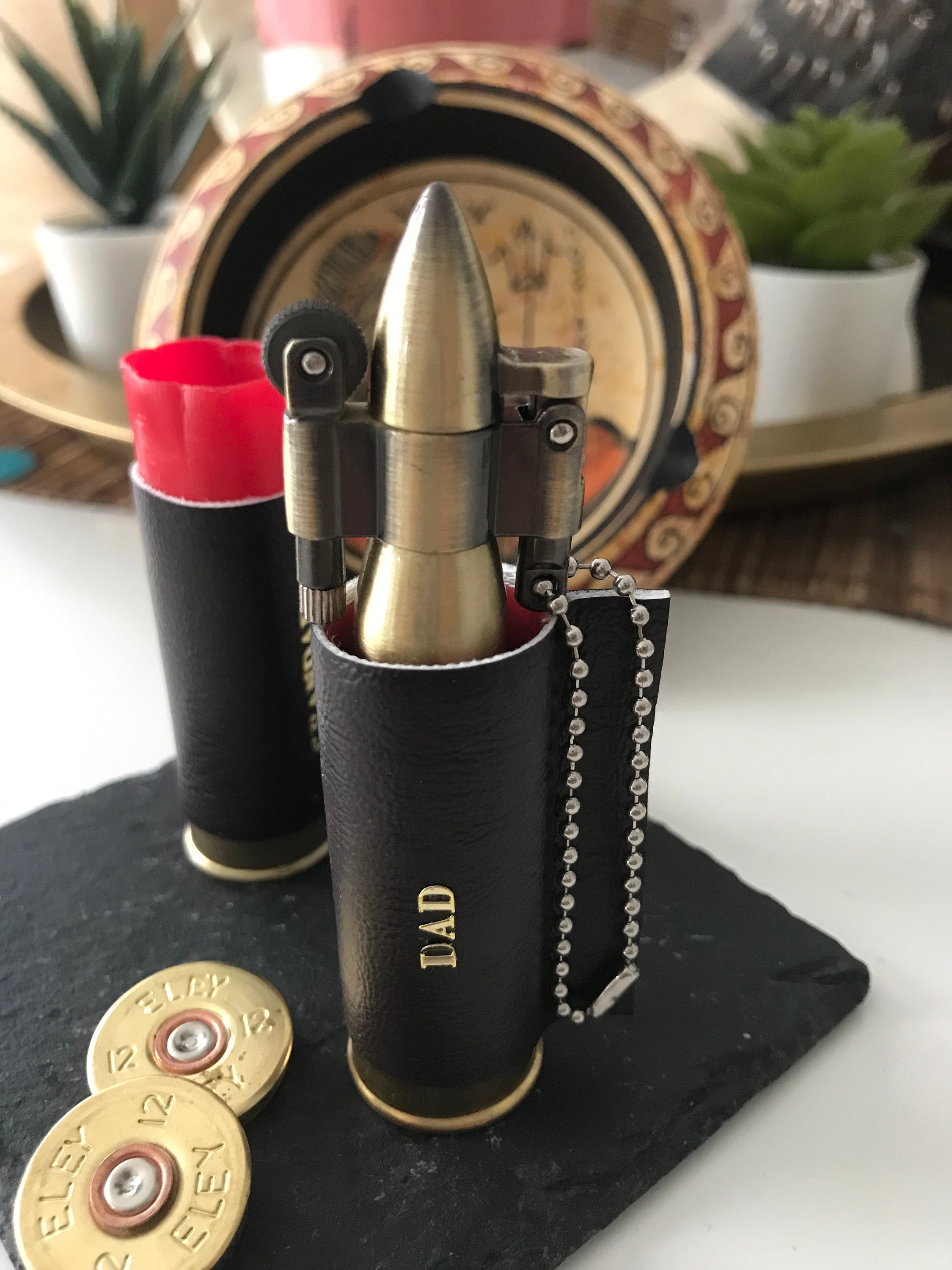 GIFTS FOR MEN Gold Peaky Blinders Trench Metal Bullet Cigar Cigarette ...