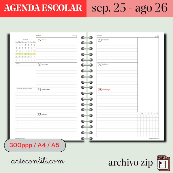 Editable school calendar 25 26 - Etsy België