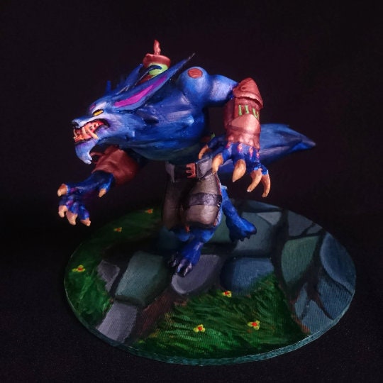 Warwick Lol Figurine League of Legends Collectible Figure - Etsy