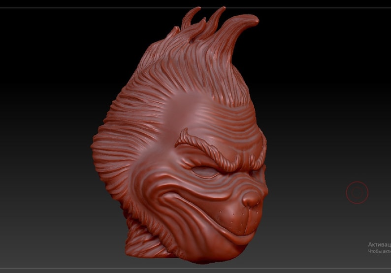 3d Model Grinch by Jim Carrey Head Stl File - Etsy