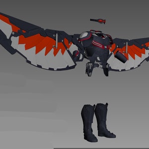 Complete Falcon Armor Suit Marvel Cosplay Replica Avengers Armor - Etsy