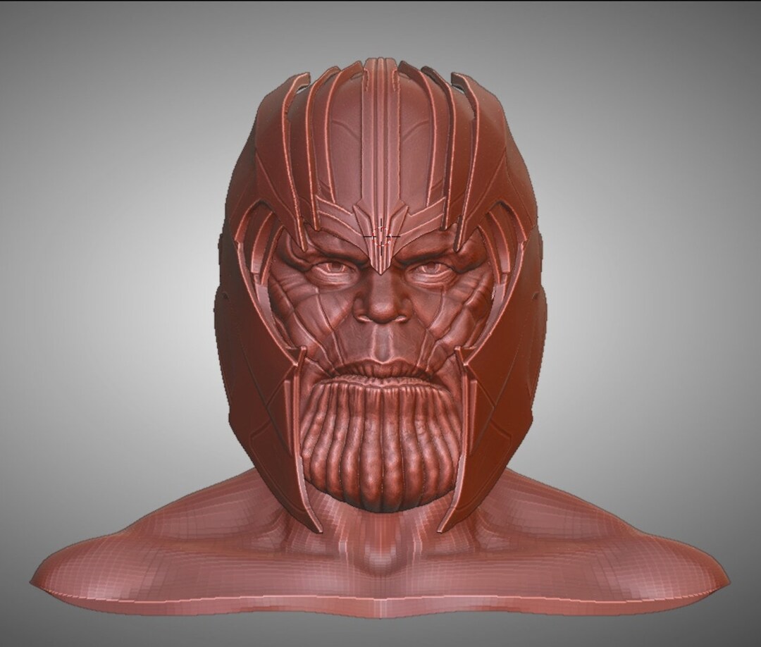 3d Model Thanos Helmet With Face Avengers Infinity War Cosplay Thanos ...