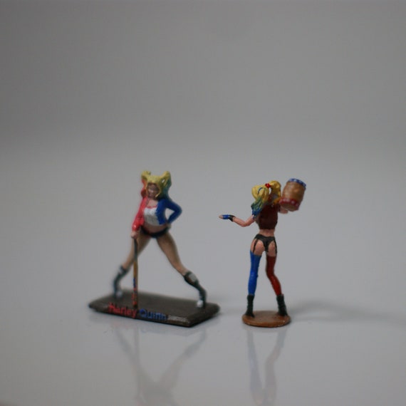 3 Variants Sexy Harley Quinn Figure Dc Comics Sculpture Etsy