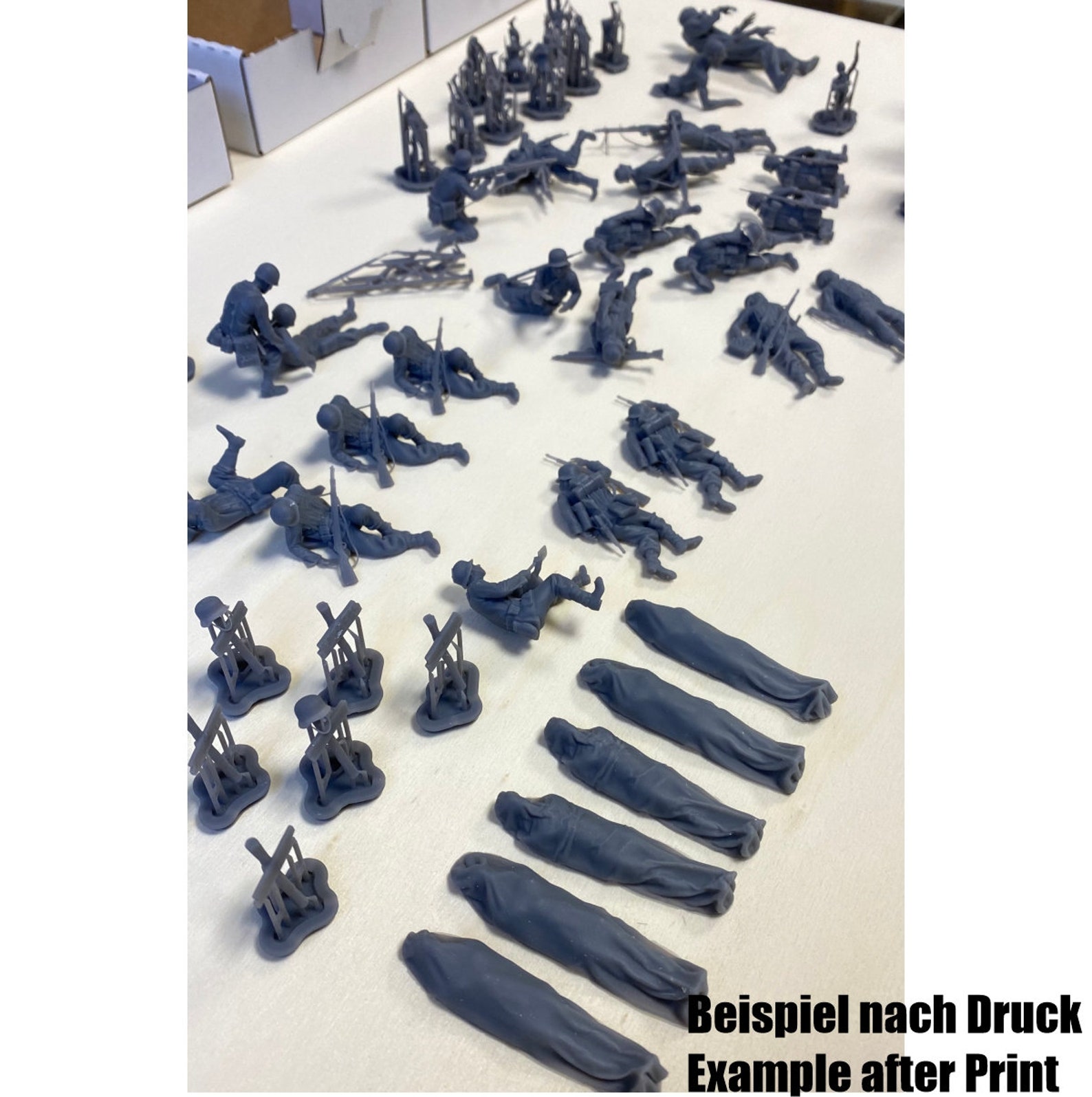 U.S. Tank Crew - WW2 Resin Figures Set - 12 Pieces - 1:24, 32, 35, 48 ...