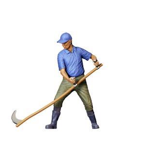 Farmer / Farmworker - Resin Figure Set - 5 Pieces - 1:24, 32, 35, 48 ...
