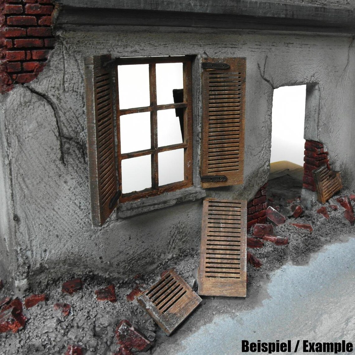 Small House Ruin 1:35 as House / Building - Laser Cut Wooden Kit for ...