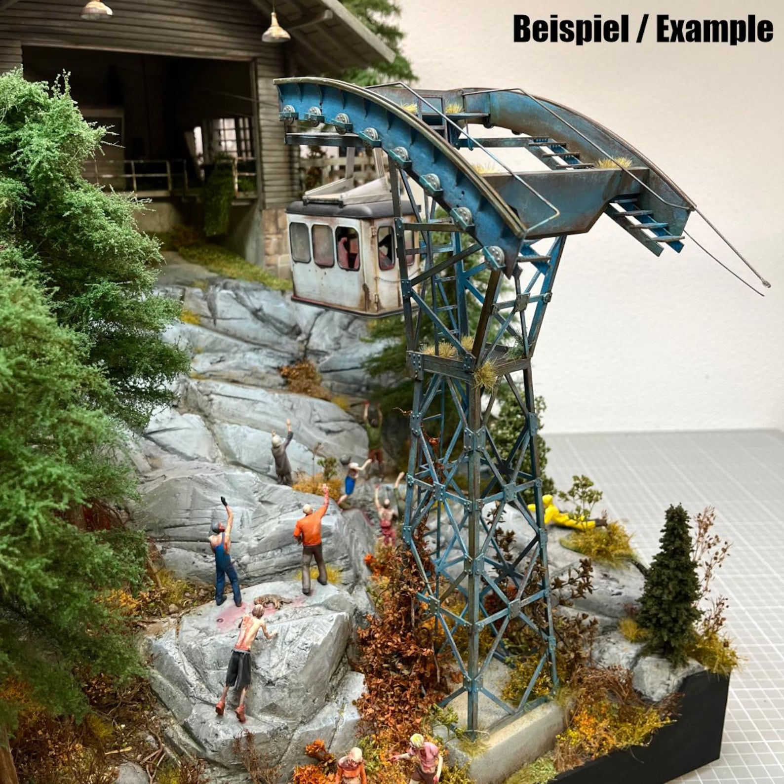 Steel Mast for Cable Car 1:35 Kit - Laser Cut Wooden Kit for Diorama ...