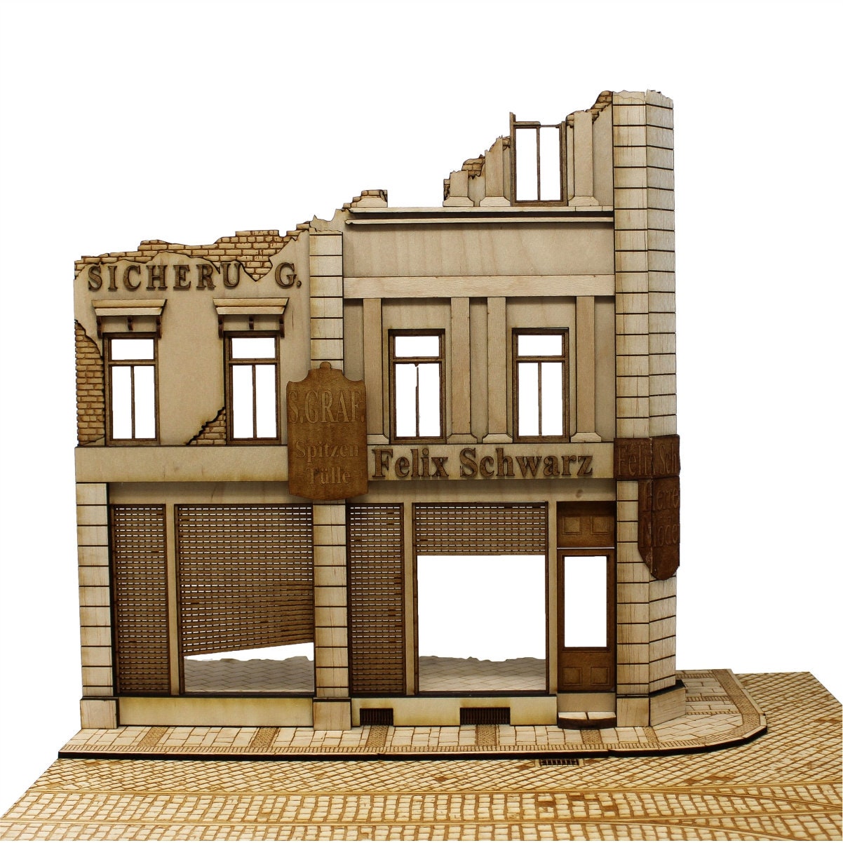 Berlin 1945 WW2 - Laser Cut Kit 1:35 for Diorama / Model Making Made of ...