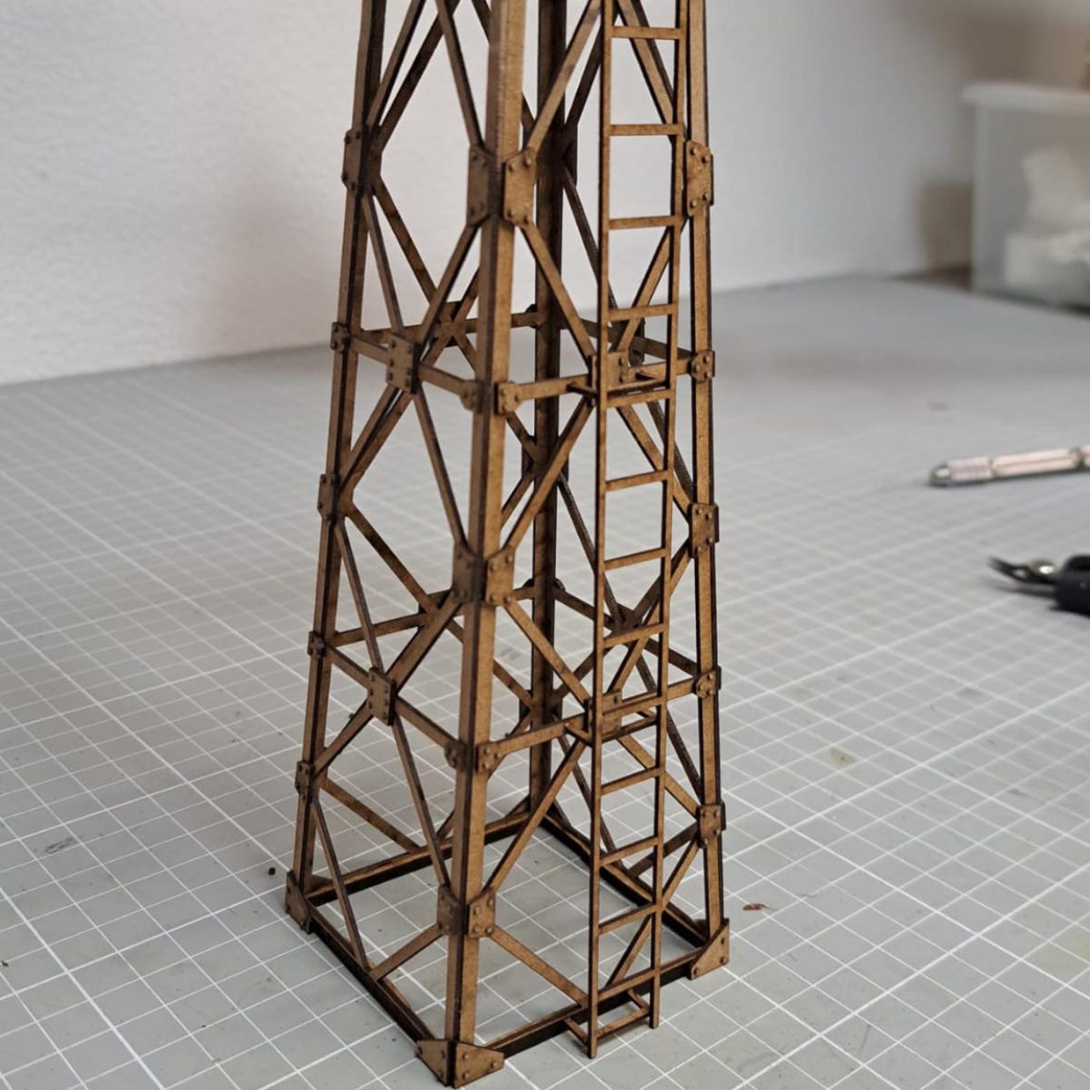 Steel Mast for Cable Car 1:35 Kit - Laser Cut Wooden Kit for Diorama ...