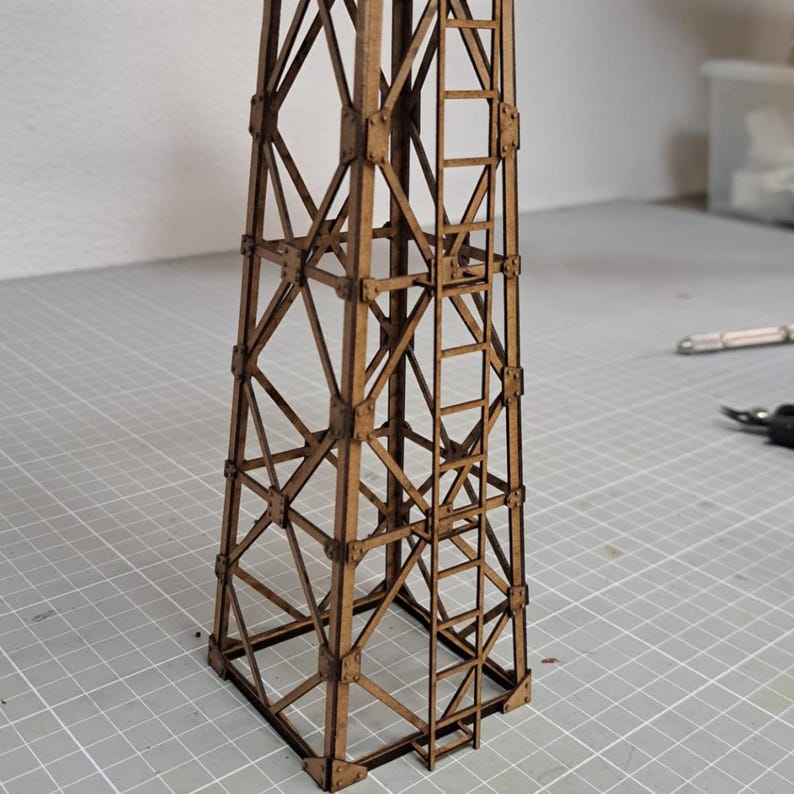 Steel Mast for Cable Car 1:35 Kit - Laser Cut Wooden Kit for Diorama ...