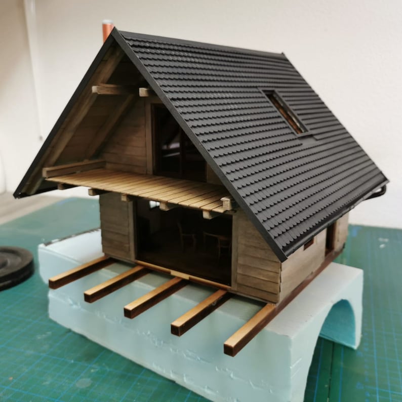 Blockhouse With Footbridge in 1:35 Laser Cut Kit Made of Wood to Build ...