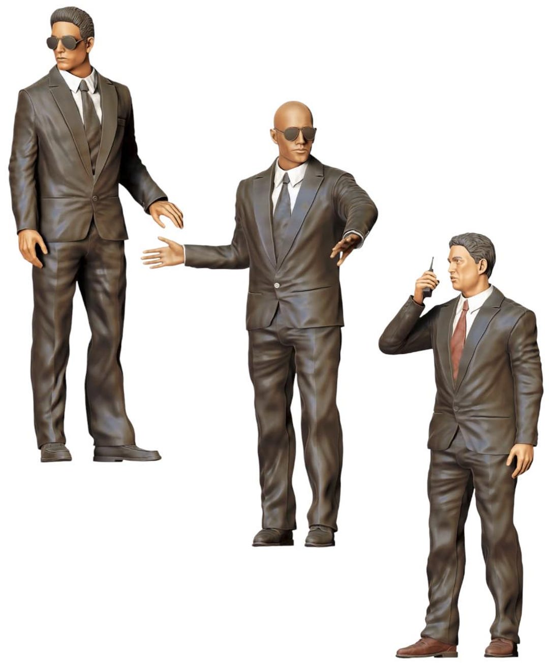 Security / Bodyguard in Suit - Resin Figure Set - 3 Pieces - 1:24, 32 ...