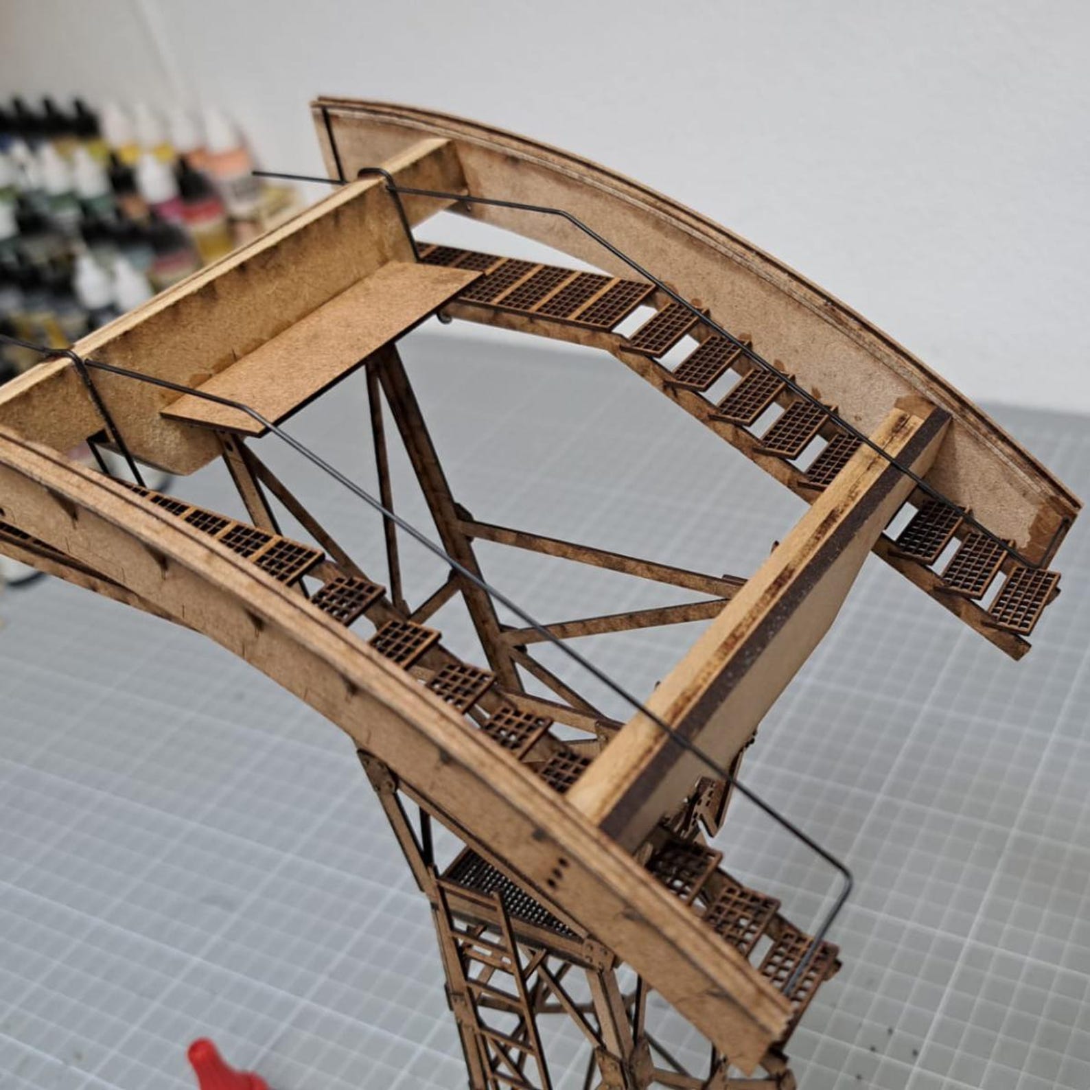 Steel Mast for Cable Car 1:35 Kit - Laser Cut Wooden Kit for Diorama ...
