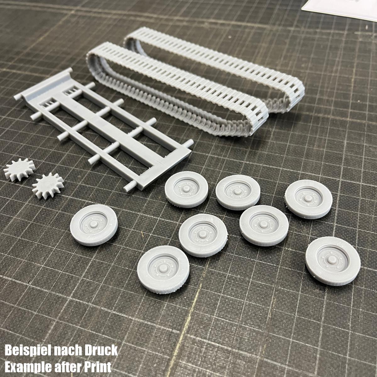 T1 Conversion Kit for Volkswagen on Tracks / Tracked Bulli in 1:24 - 3D ...