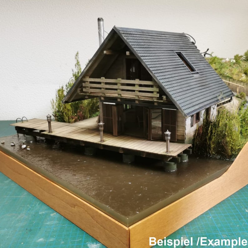 Blockhouse With Footbridge in 1:35 Laser Cut Kit Made of Wood to Build ...