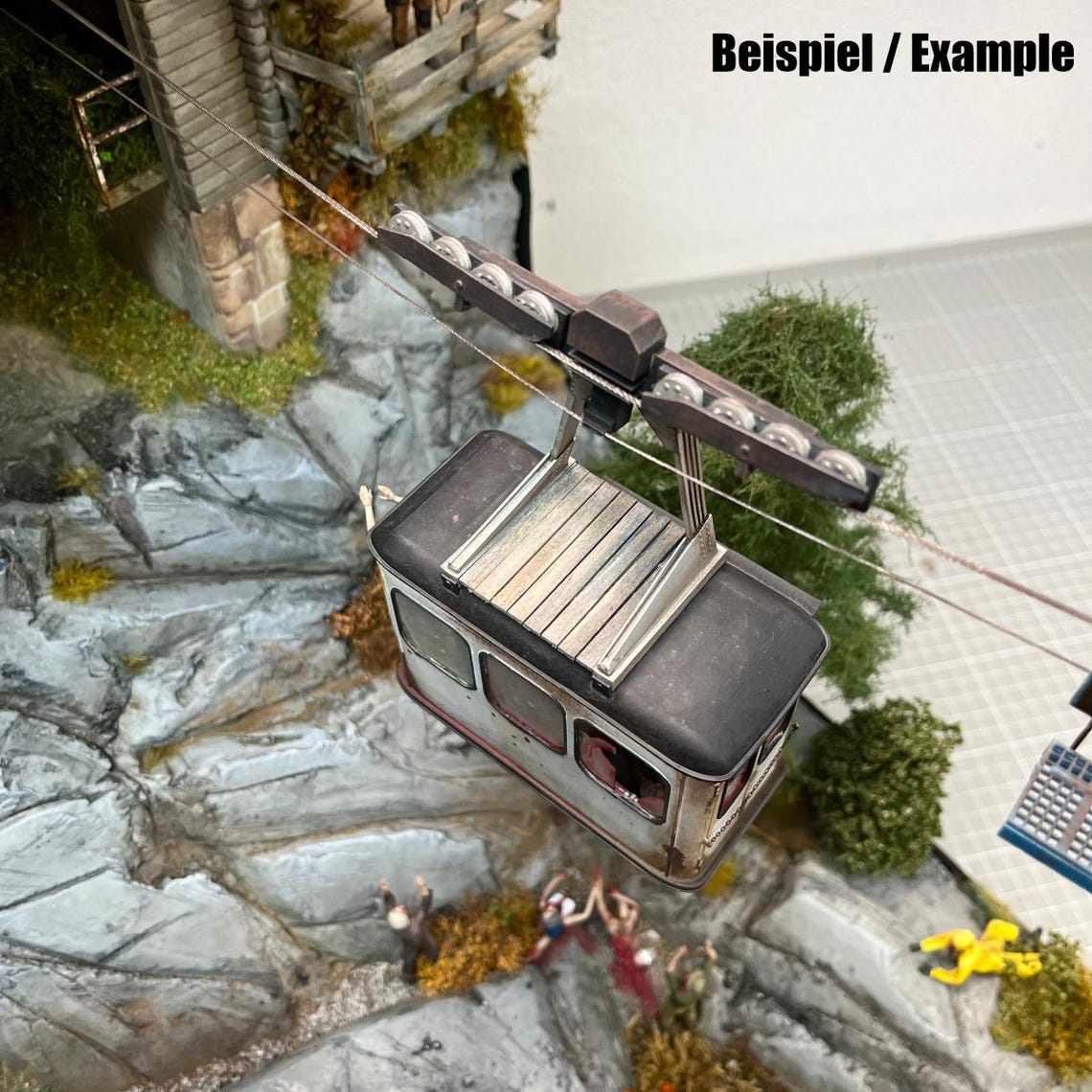 Gondola for Cable Car 1:35 Kit - Laser Cut Wooden Kit for Diorama ...