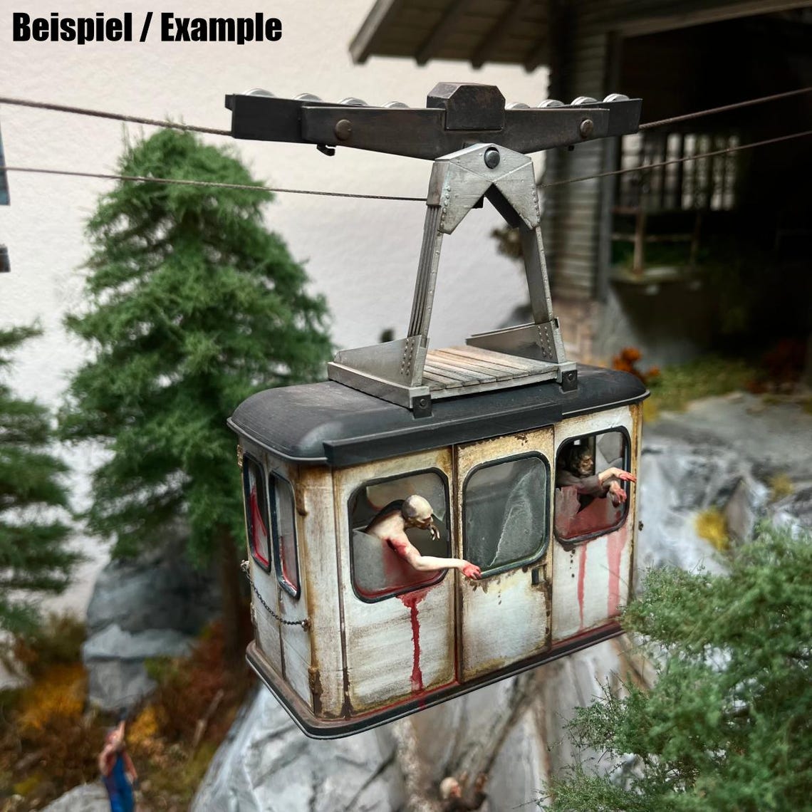 Gondola for Cable Car 1:35 Kit - Laser Cut Wooden Kit for Diorama ...