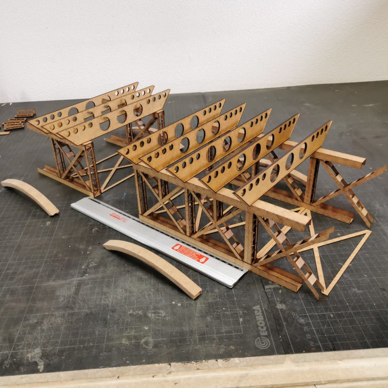 Wooden Bridge in 1:35 to Build Yourself - Laser Cut Building for ...