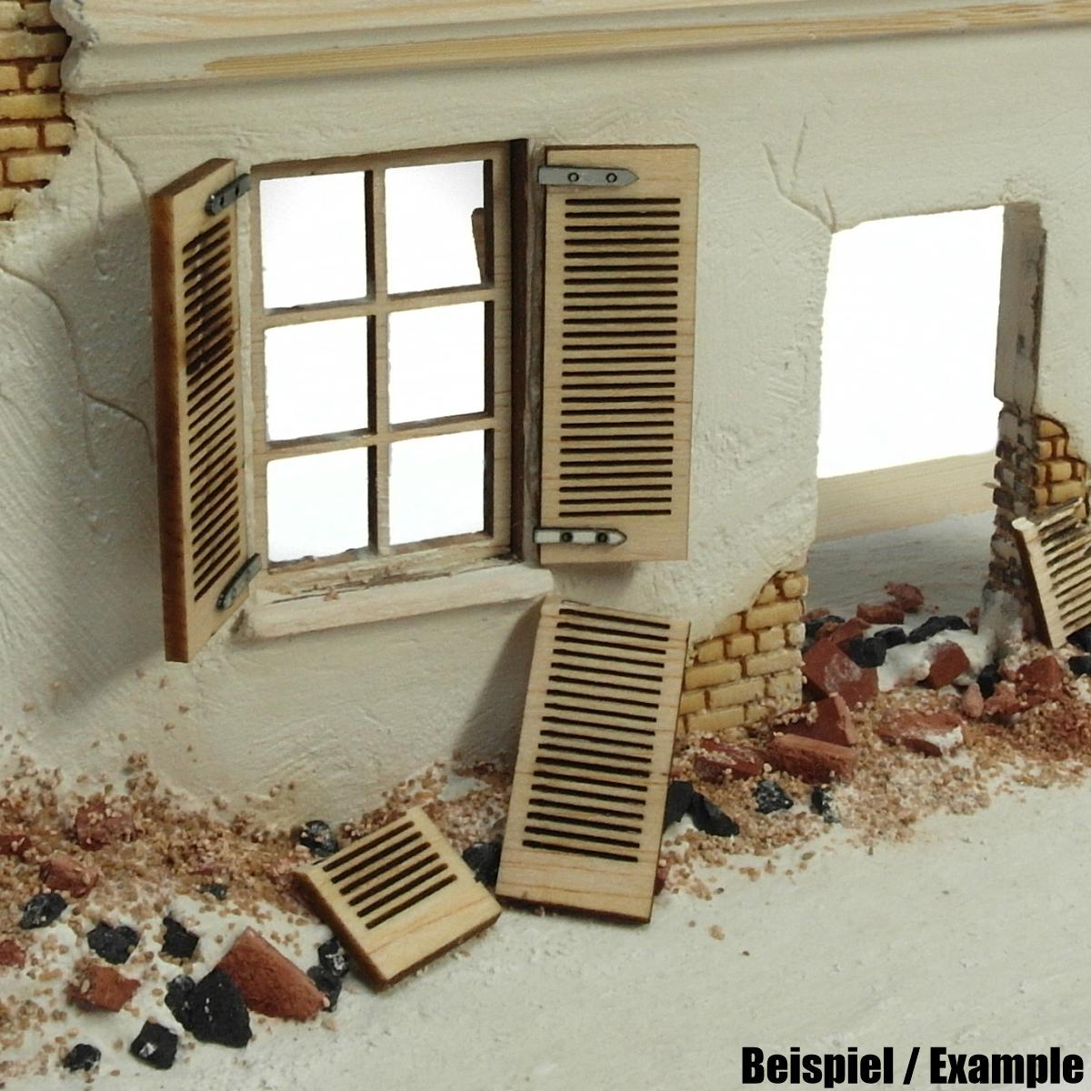 Small House Ruin 1:35 as House / Building - Laser Cut Wooden Kit for ...