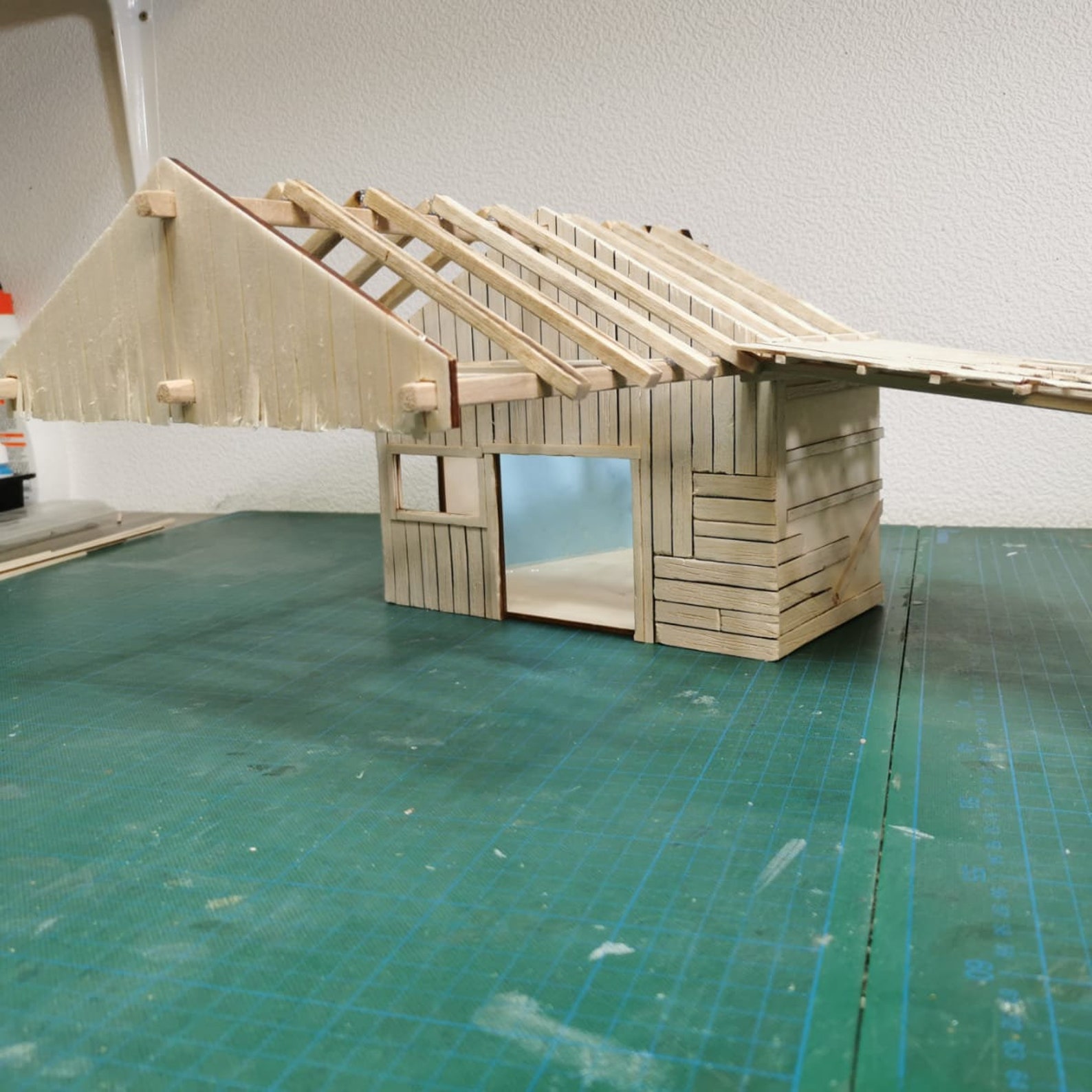 Old America Gas Station 1:35 Gas Station - Laser Cut Kit Made of Wood ...