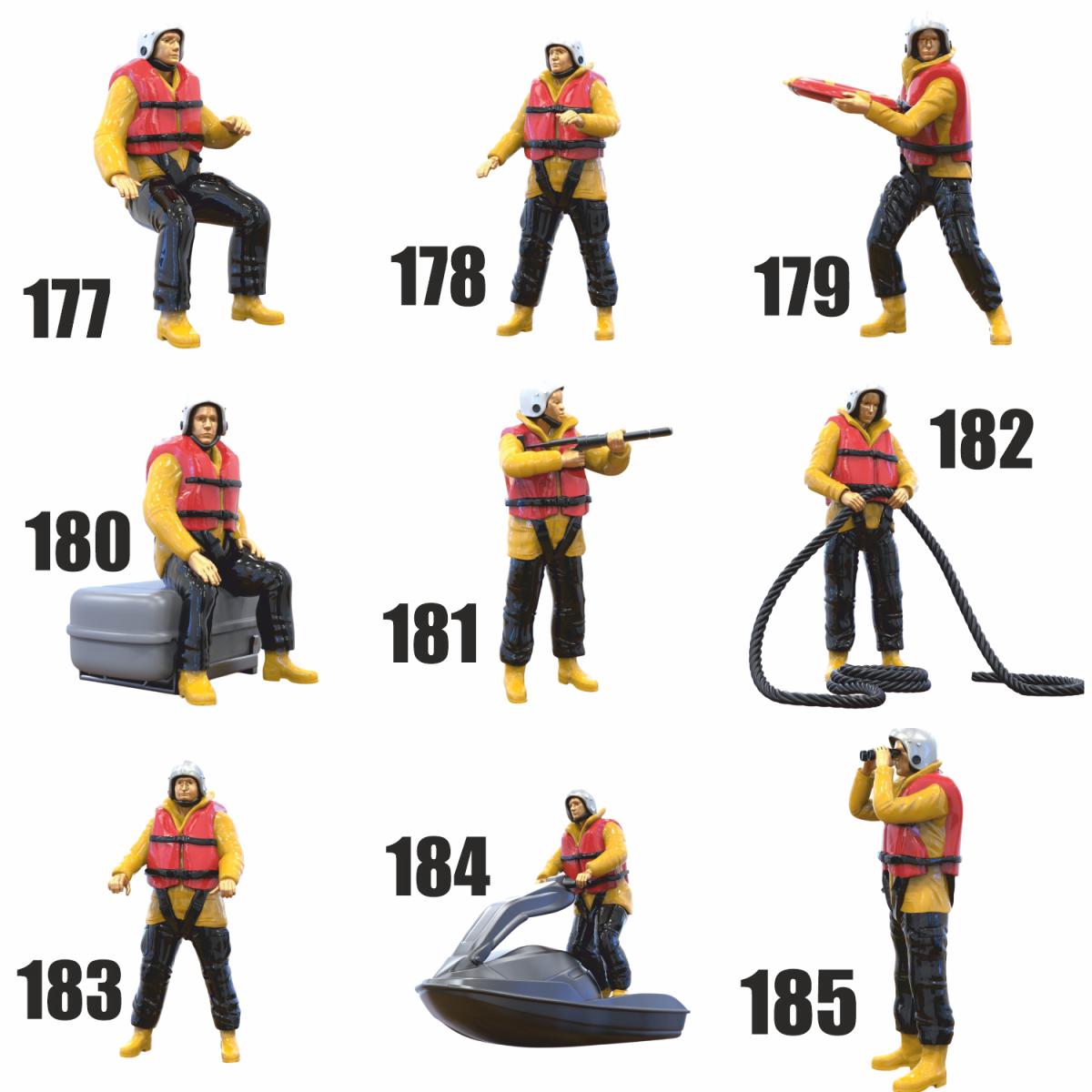 Miniature Figures 1:87 Scale HO for Dioramas & Model Railways (nos. 141 ...