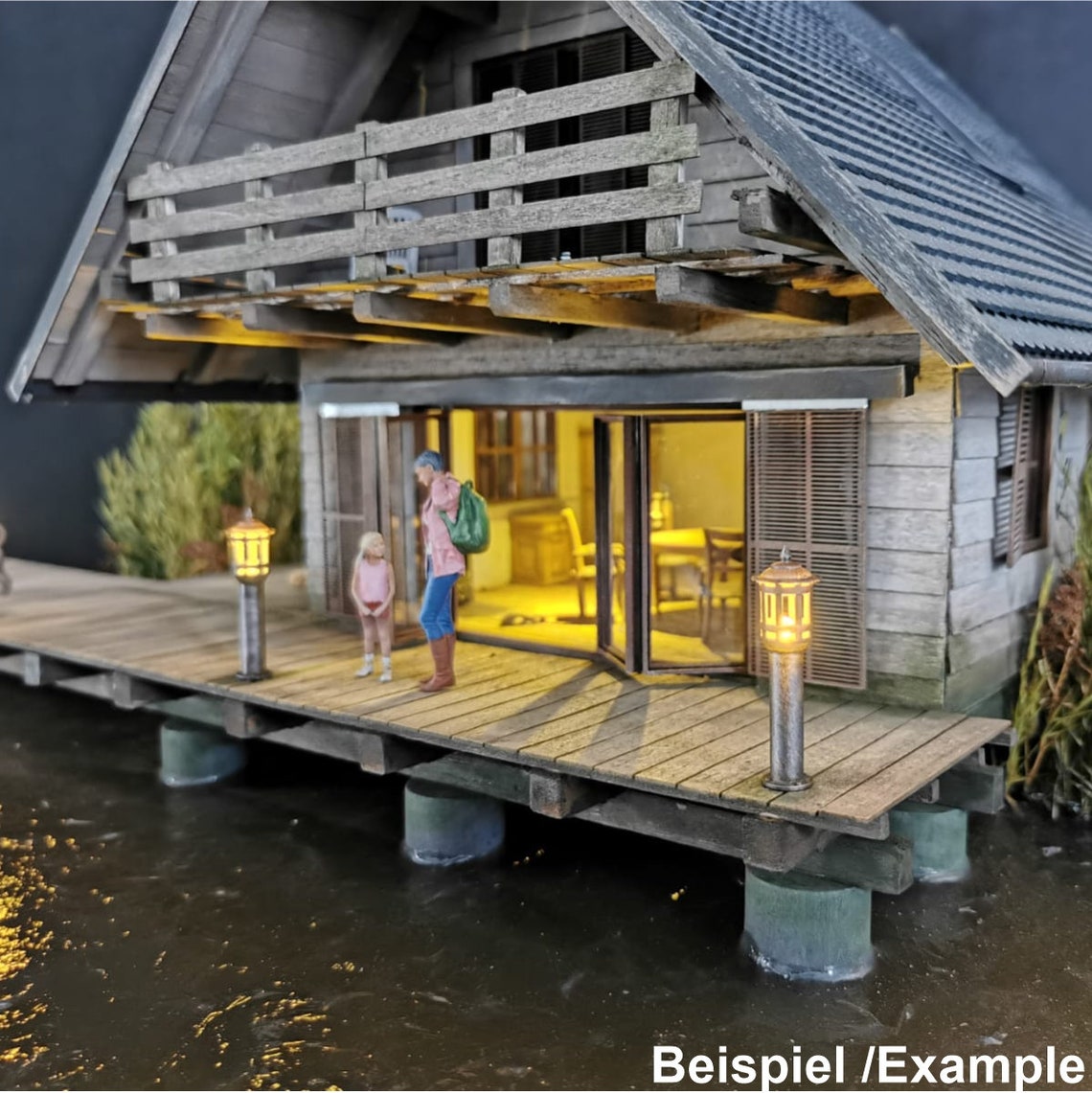 Blockhouse With Footbridge in 1:35 Laser Cut Kit Made of Wood to Build ...