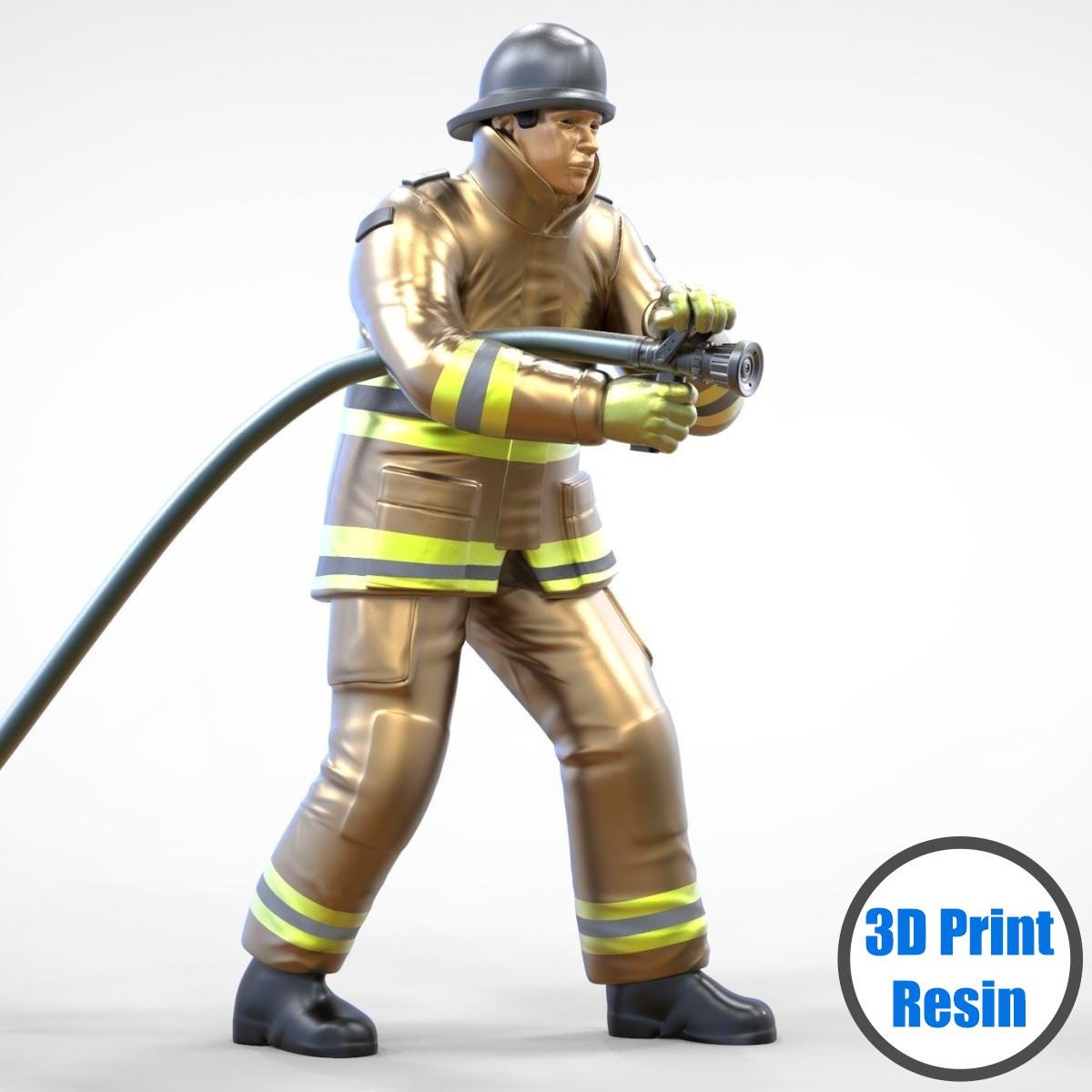 Firefighters With Equipment - Resin Figure Set - 3 Pieces - 1:24, 32 ...