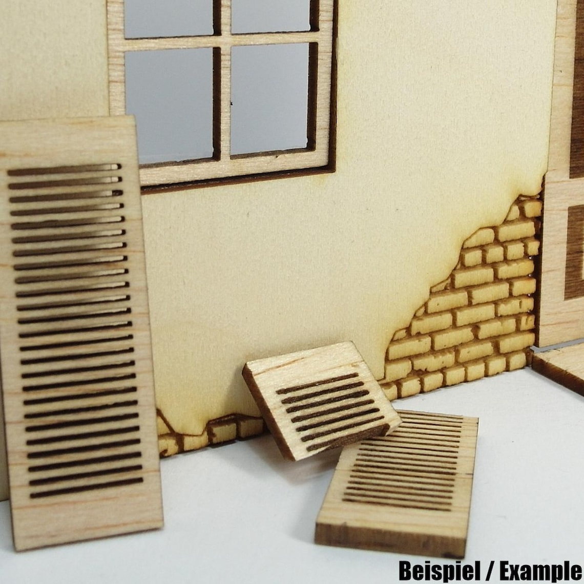 Small House Ruin 1:35 as House / Building - Laser Cut Wooden Kit for ...