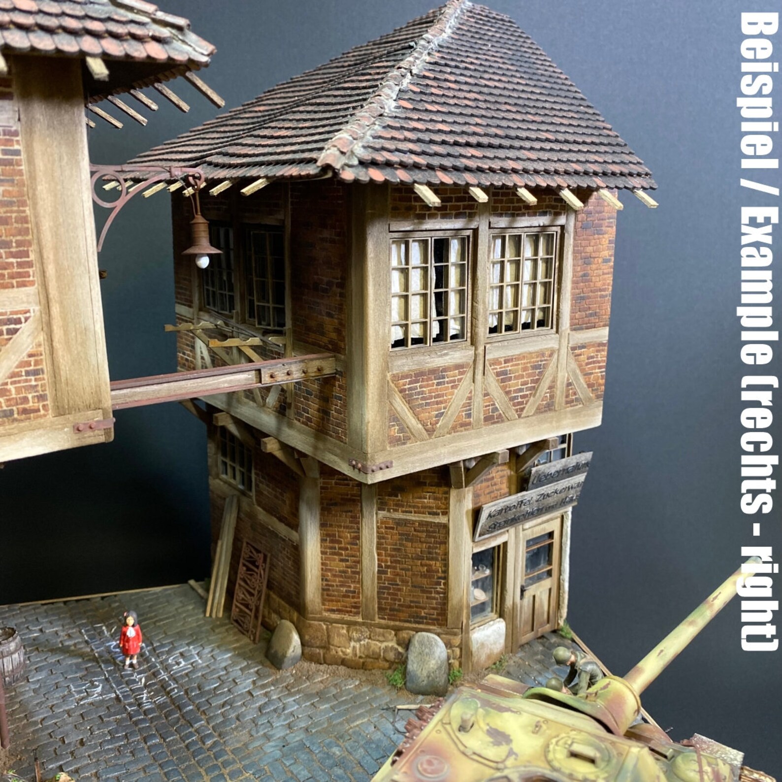 Half-timbered Houses 1:35 - Laser Cut Kit Made of Wood to Build Yourself - High-quality Model ...