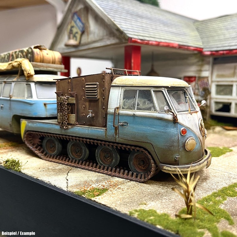 T1 Conversion Kit for Volkswagen on Tracks / Tracked Bulli in 1:24 - 3D ...