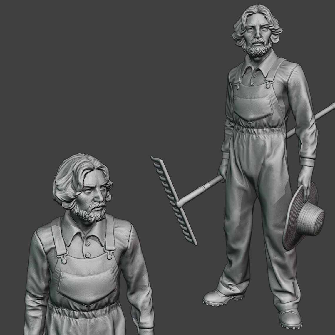 Farmer - Resin Figures Set - 4 Pieces - 1:24, 32, 35, 48, 72, 87 ...