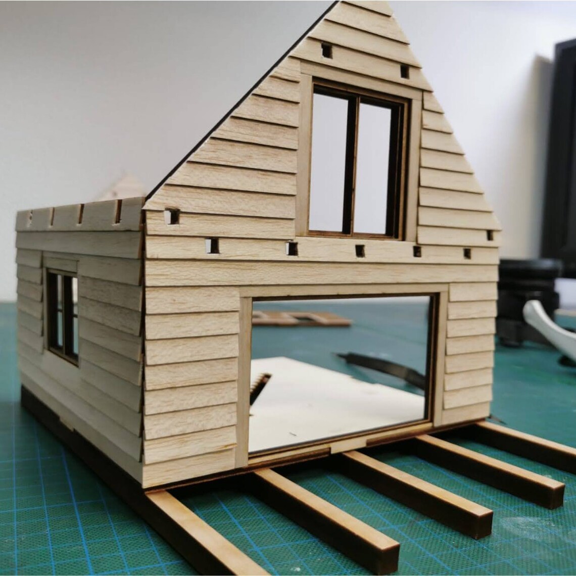 Blockhouse With Footbridge in 1:35 Laser Cut Kit Made of Wood to Build ...