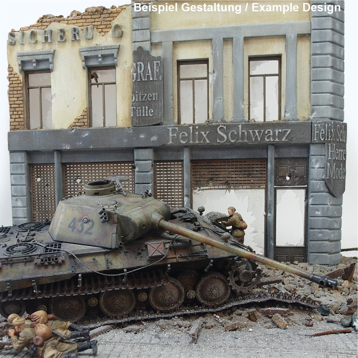 Berlin 1945 WW2 - Laser Cut Kit 1:35 for Diorama / Model Making Made of ...
