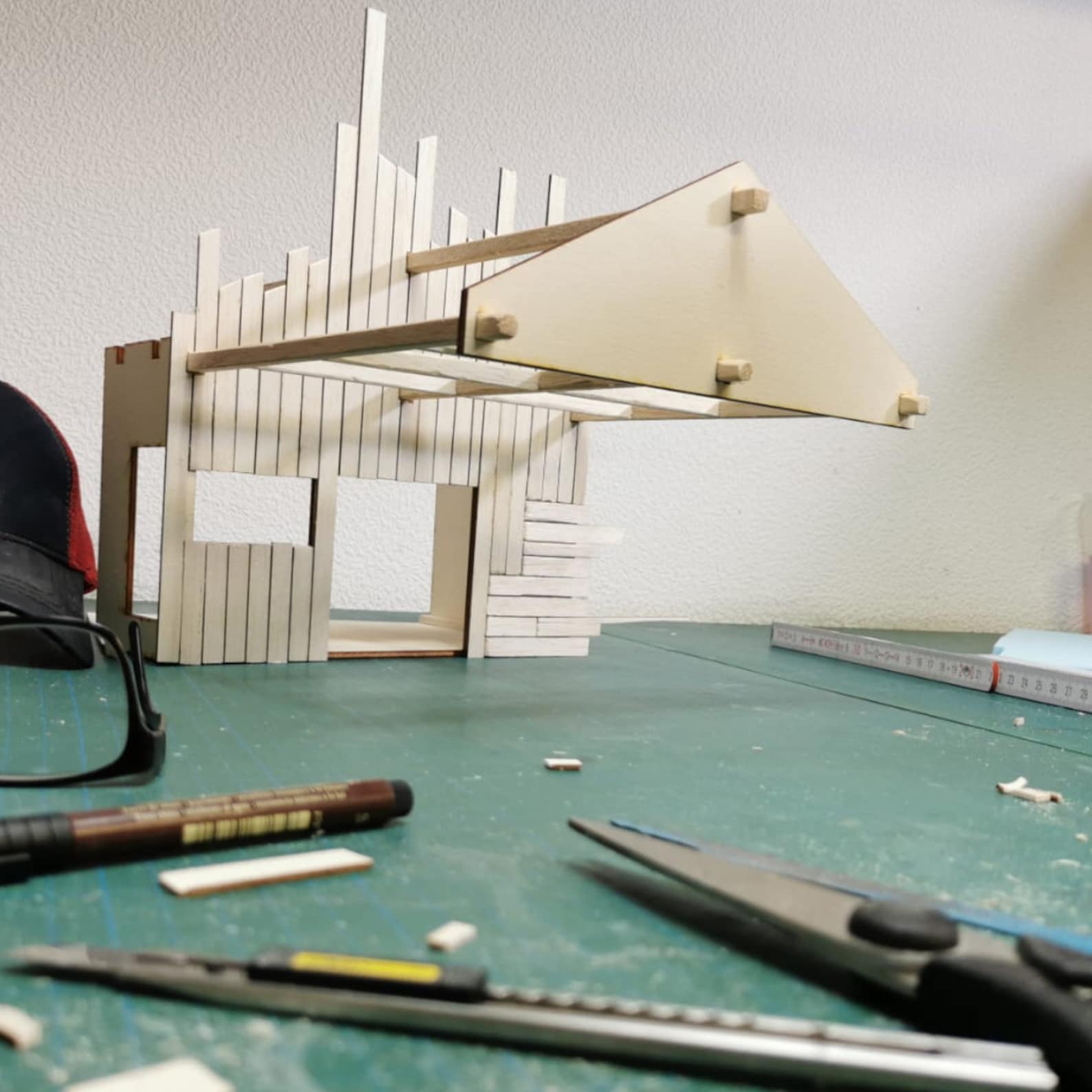 Old America Gas Station 1:35 Gas Station - Laser Cut Kit Made of Wood ...