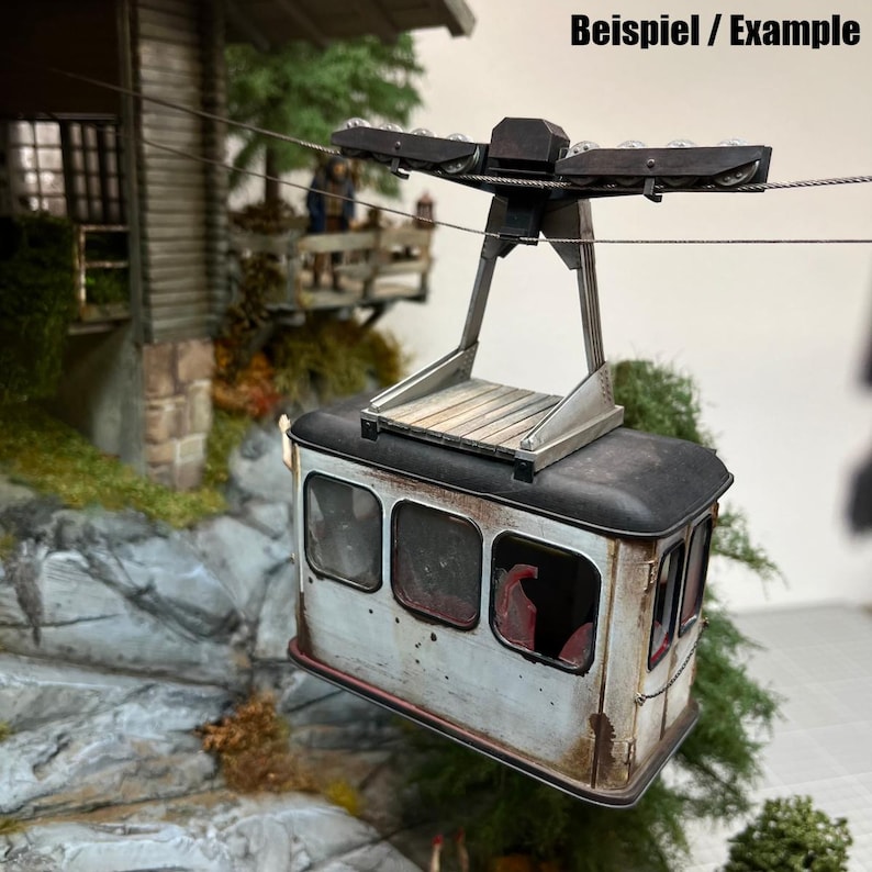 Gondola for Cable Car 1:35 Kit - Laser Cut Wooden Kit for Diorama ...