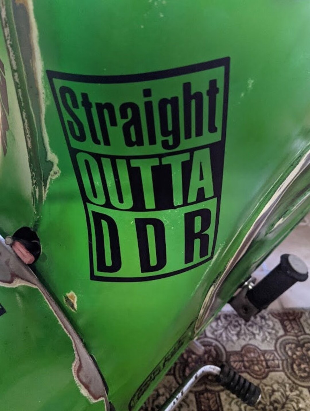 Straight Outta DDR Sticker E.g. for Simson or MZ - Etsy