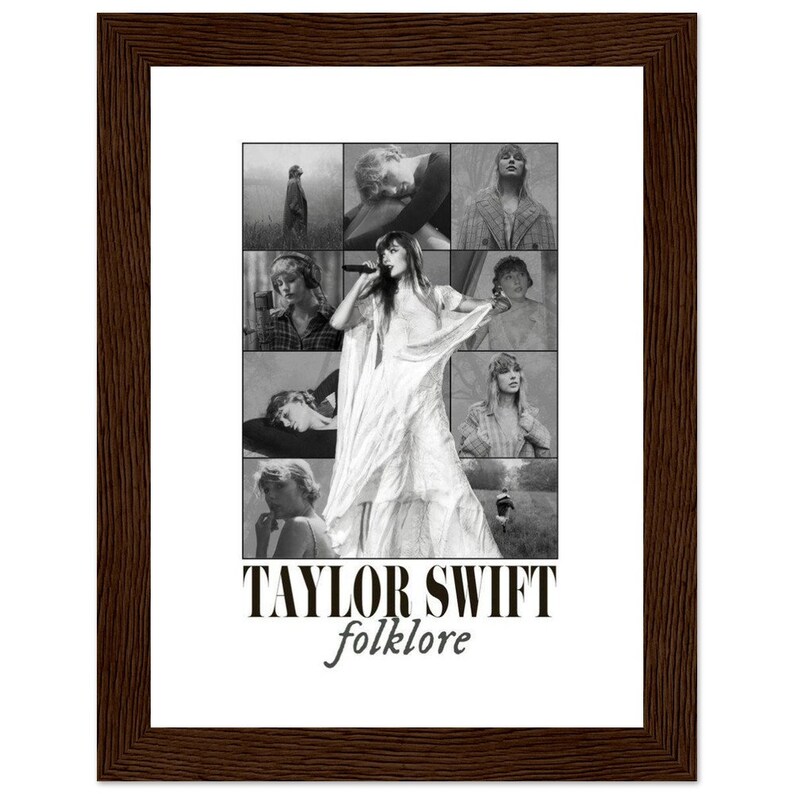 Taylor Swift Folklore Premium Matte Paper Wooden Framed Poster - Etsy ...