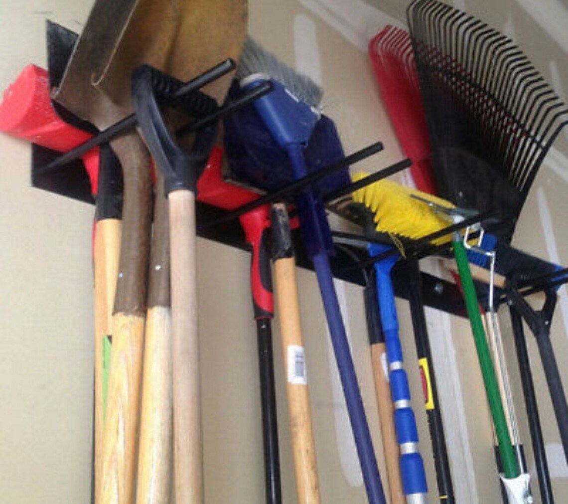 Garden Wall Mounted Tool Hanger Shed Garage Secure Hold Tidy - Etsy UK