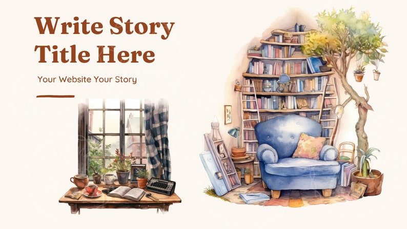 Watercolor Cozy Reading Corner , High Quality Clip Arts ,transparent ...