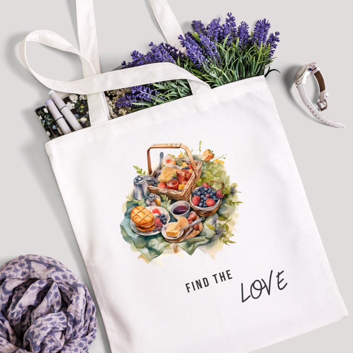 Watercolor Countryside Picnic Pink Romantic Theme , High Quality Clip ...